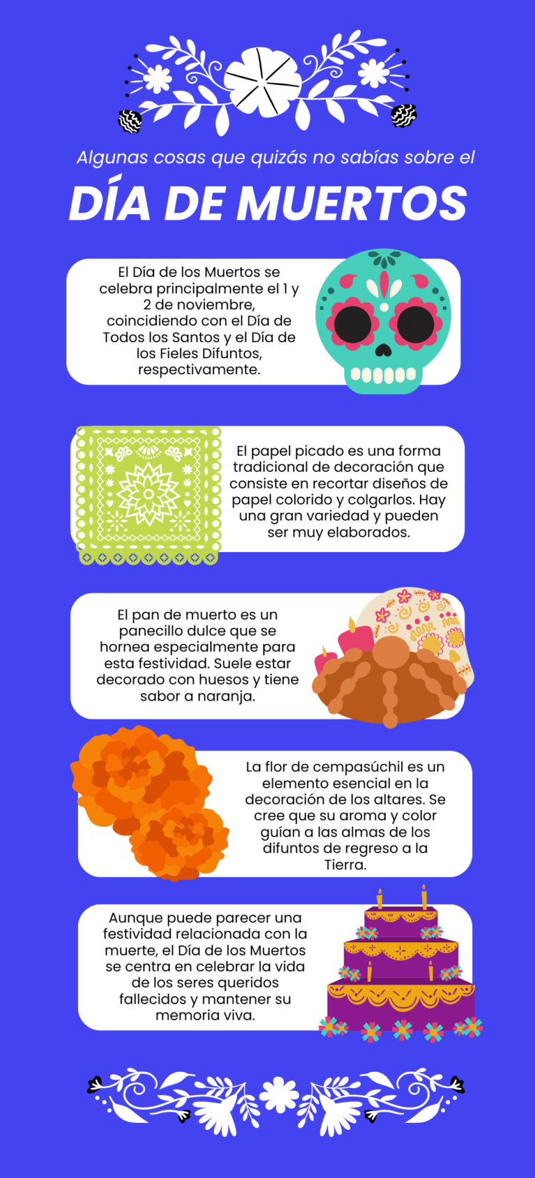Infografías del Día de Muertos 【Descargar】