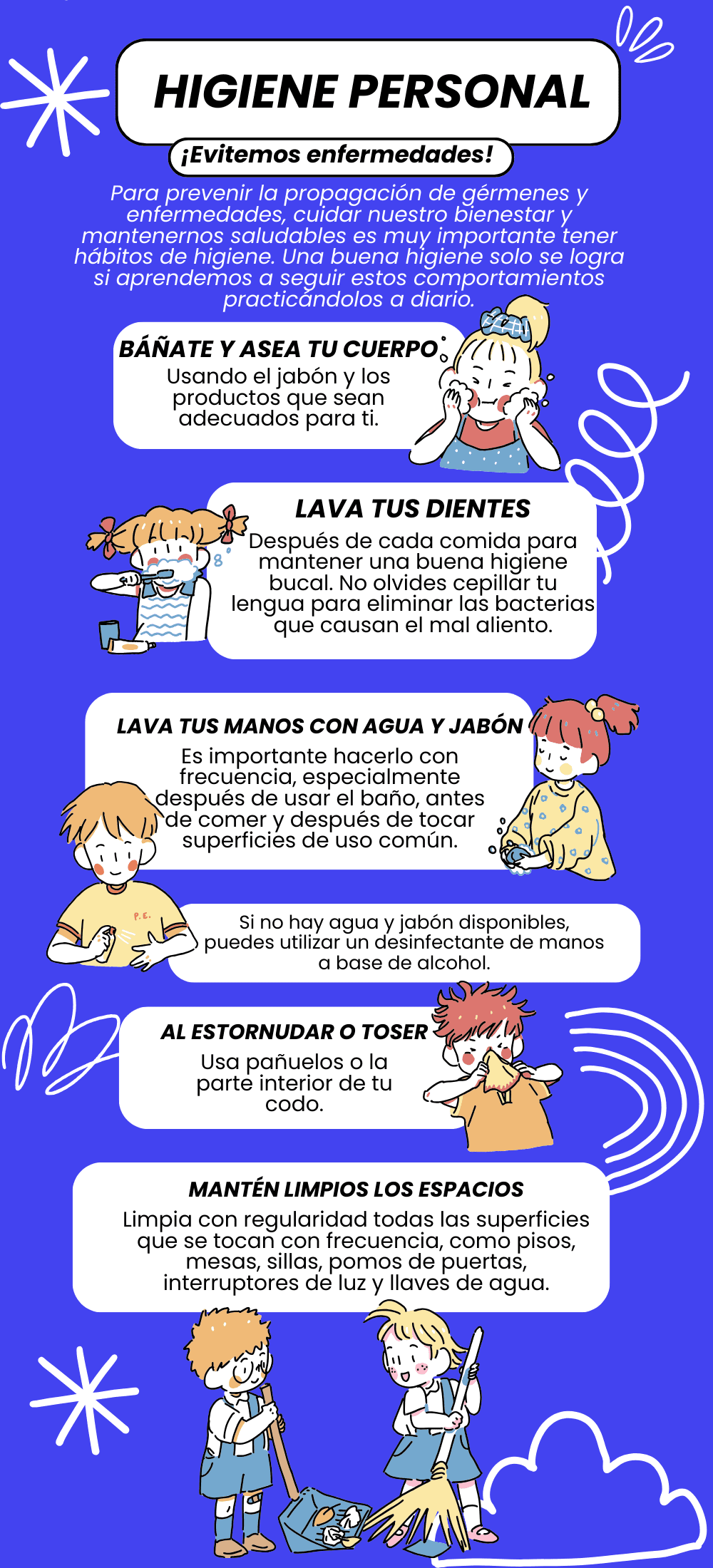 Infografías de la Higiene Personal 【Descargar】