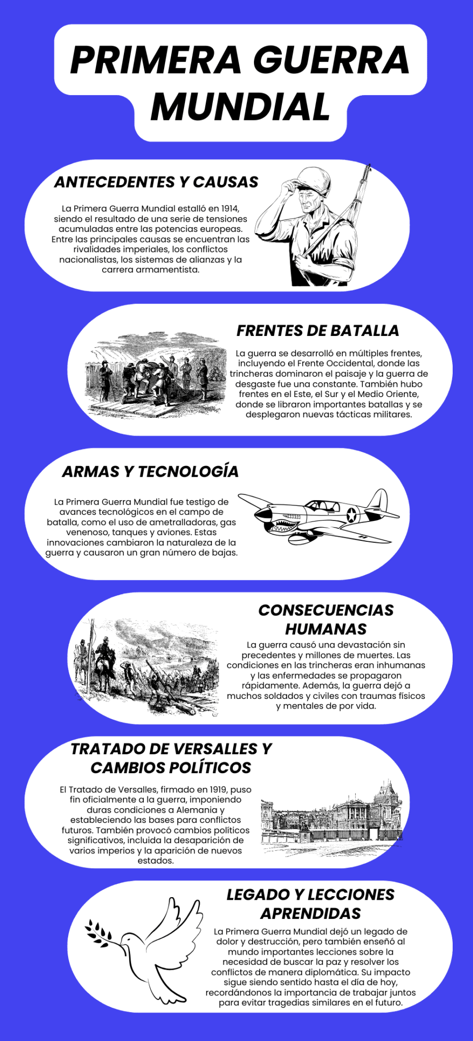 Infografías de la Primera Guerra Mundial 【Descargar】
