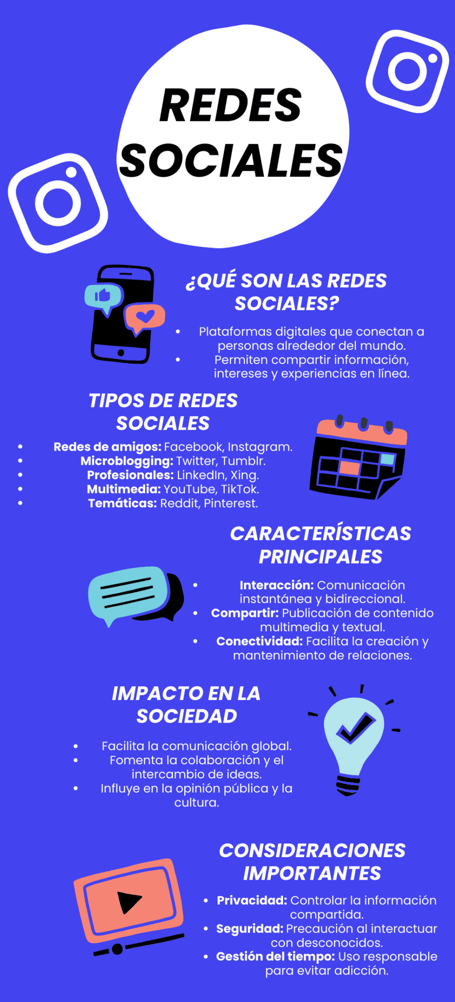 Infografías de las Redes Sociales 【Descargar】